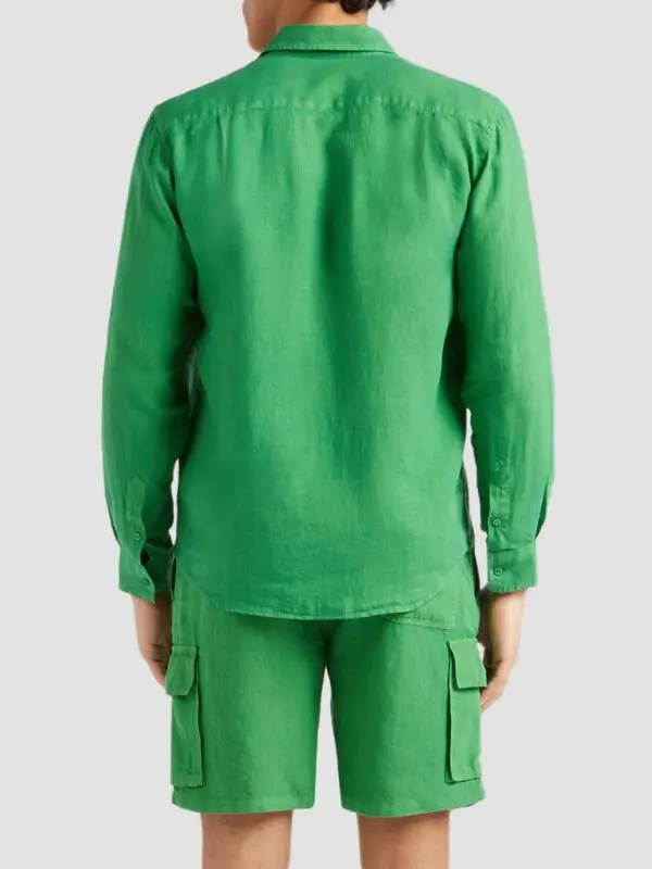 Vilebrequin Caroubis Linen Button-front Shirt