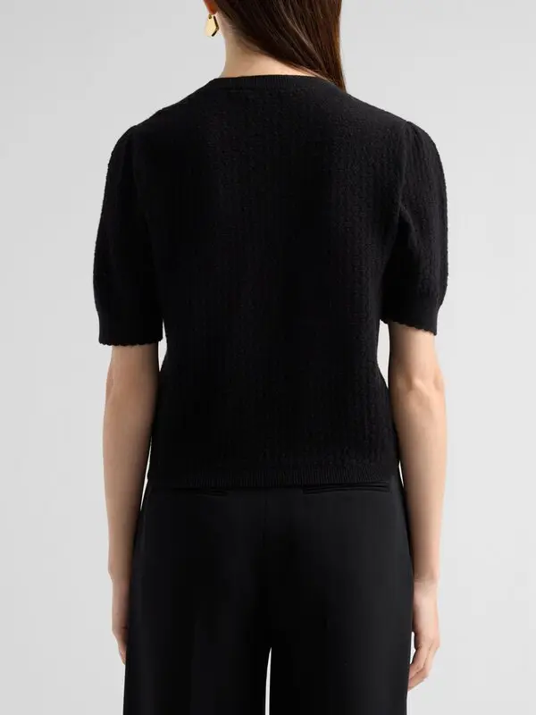 FRAME The Gathered Honeycomb Sweater