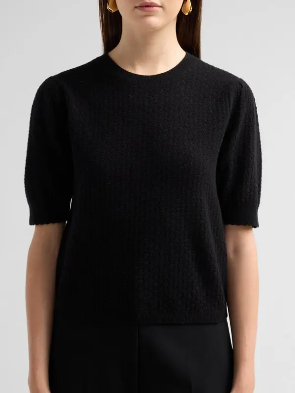 FRAME The Gathered Honeycomb Sweater