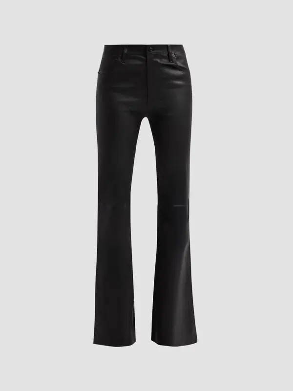 FRAME Leather Flared Pants