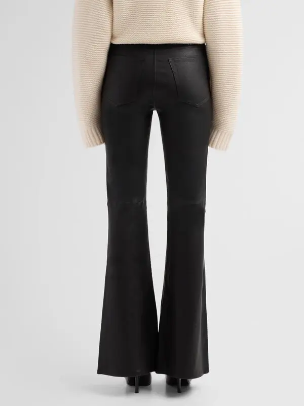 FRAME Leather Flared Pants
