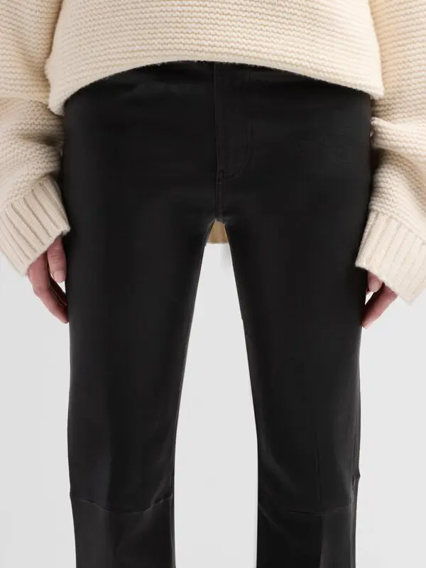FRAME Leather Flared Pants