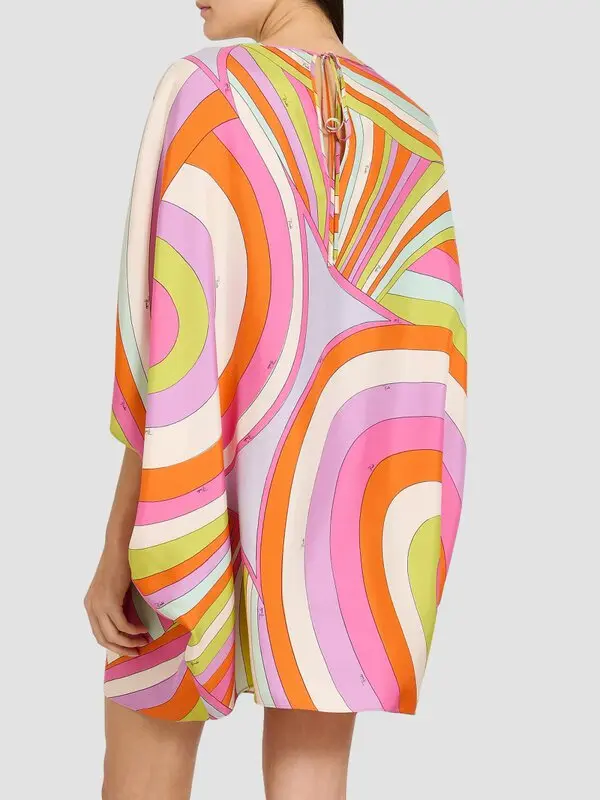 Emilio Pucci L'alba Abtsract-print Silk Caftan