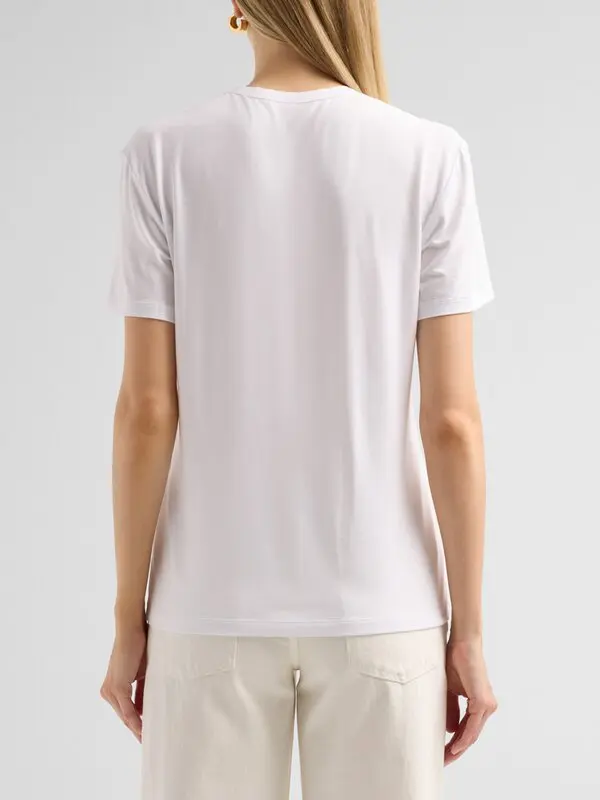 Emilio Pucci L'alba Logo Stretch-jersey Crewneck T-shirt