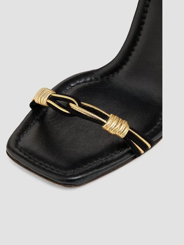 Ulla Johnson Aris 95mm Leather & Suede Stiletto Sandals