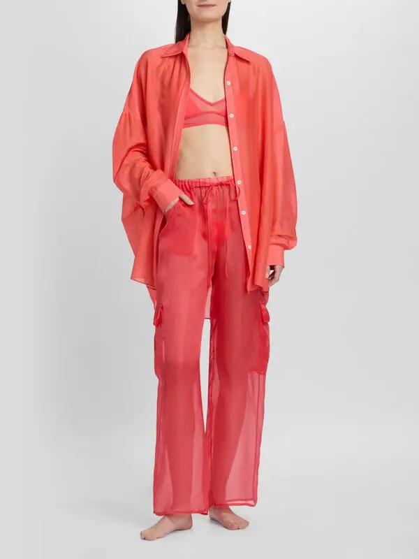 Kiki De Montparnasse Sheer Silk Organza Pants