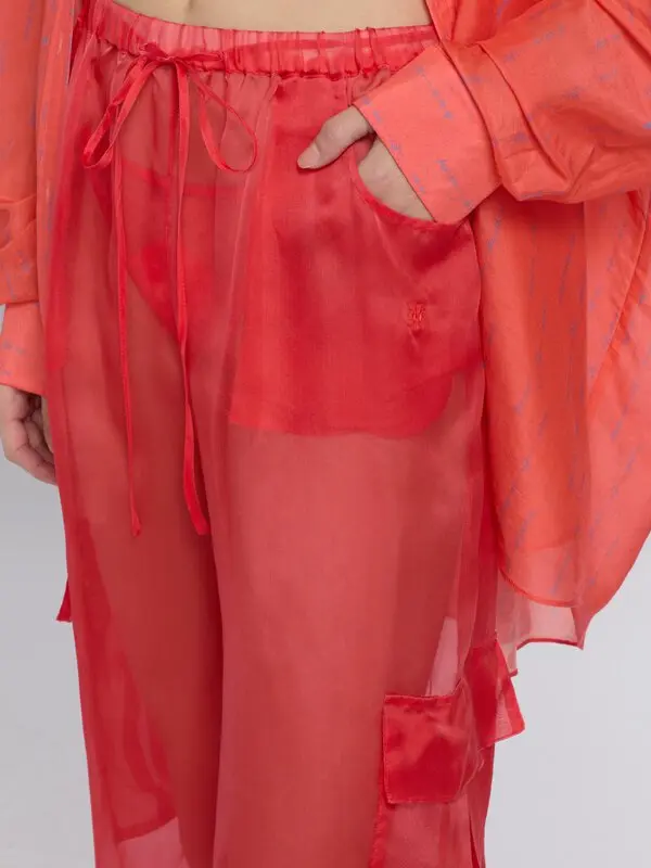 Kiki De Montparnasse Sheer Silk Organza Pants