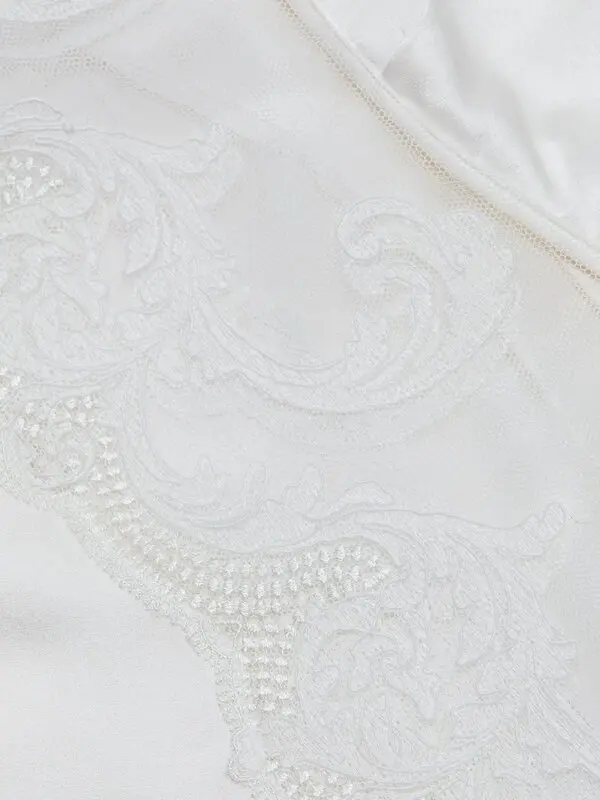 Kiki De Montparnasse Voltaire Lace-embellished Silk Cami