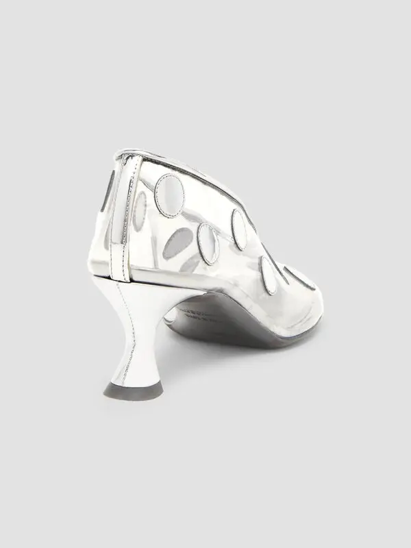 Moschino Duck 55mm Transparent Polka Dot Pumps