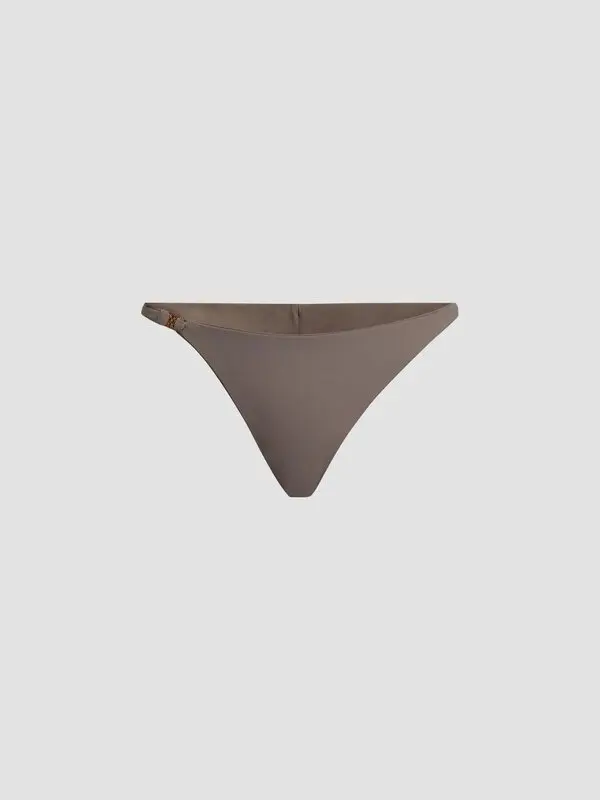 Kiki De Montparnasse Athletic High-leg Bikini Bottom - Smoke