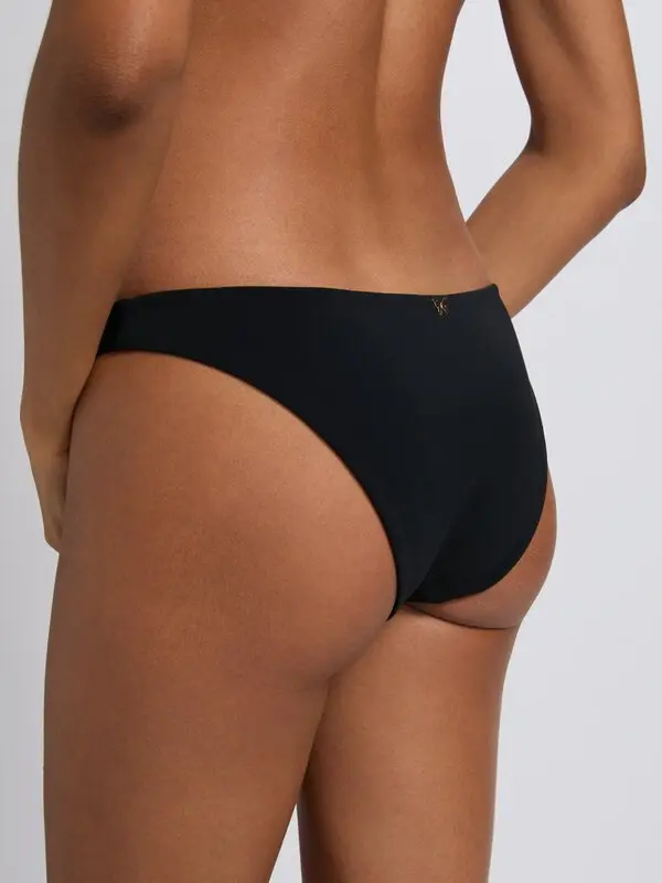 Kiki De Montparnasse Coeur Cheeky Bikini Bottom - Black