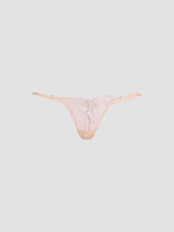 Kiki De Montparnasse Embroidered G-string Thong