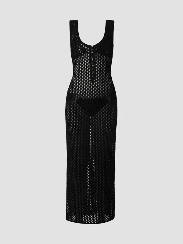 Shoshanna Plage Crotchet A-line Cover-up Maxi Dress