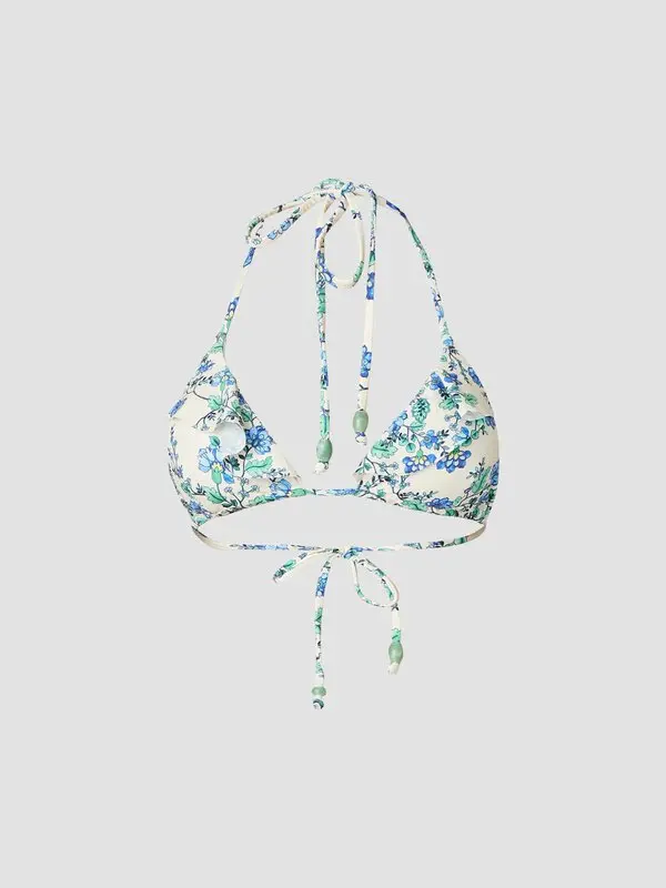 Shoshanna Ruffle Triangle Swim Top