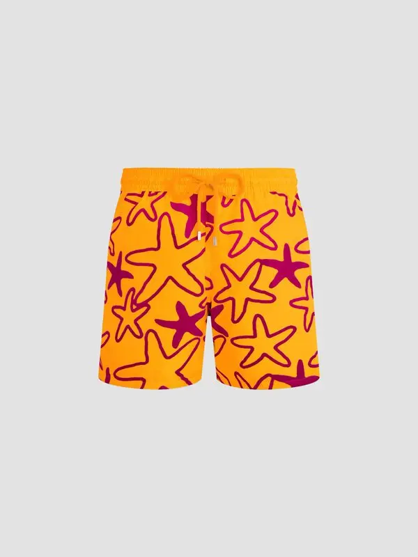 Vilebrequin Starlettes Packable Flocked Swim Trunks