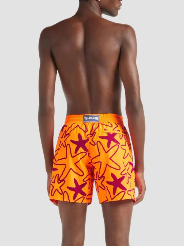 Vilebrequin Starlettes Packable Flocked Swim Trunks