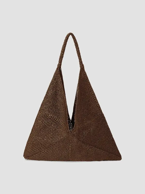 A.L.C. Sid Woven Shoulder Bag - Chocolate