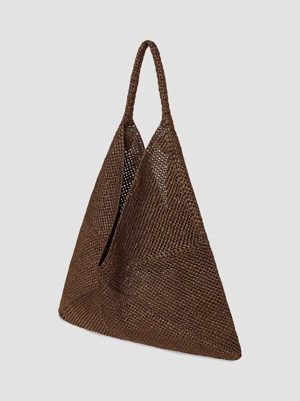 A.L.C. Sid Woven Shoulder Bag - Chocolate