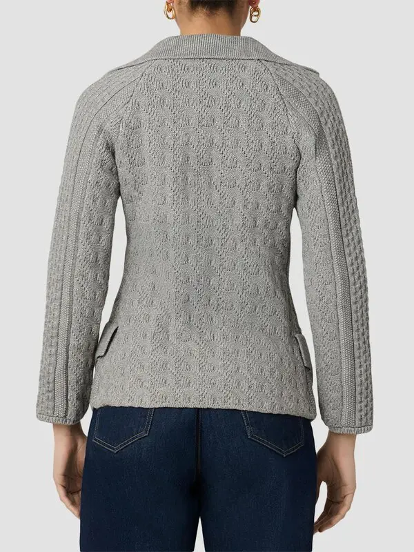 Shoshanna Wes Knit Double-breasted Jacket