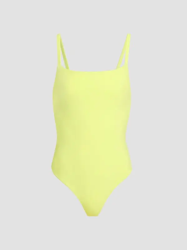 Kiki De Montparnasse Echauffe Straight Neck One-piece Swimsuit