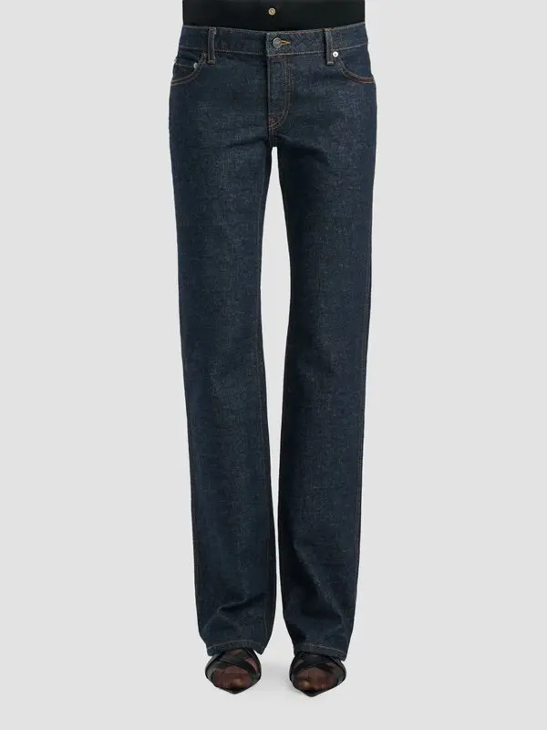 Khaite Conforti Denim Low-rise Straight-leg Jeans