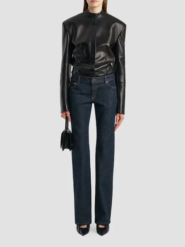 Khaite Conforti Denim Low-rise Straight-leg Jeans