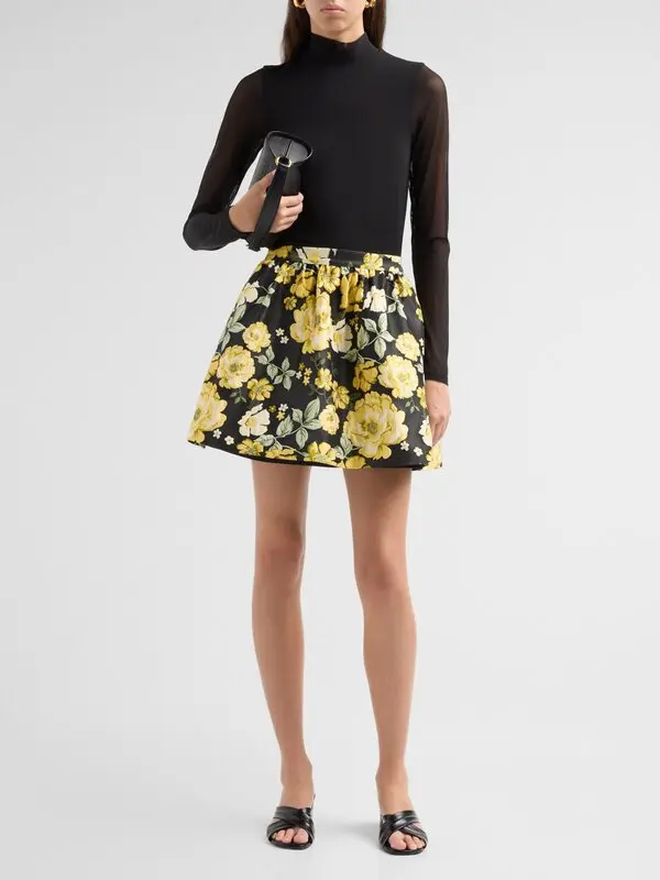 Alice + Olivia Chara Turtleneck Mini Dress