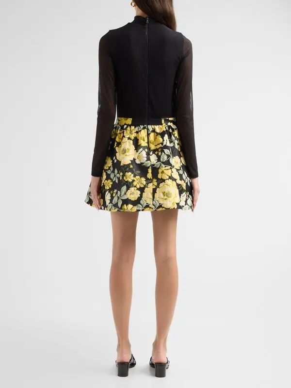 Alice + Olivia Chara Turtleneck Mini Dress