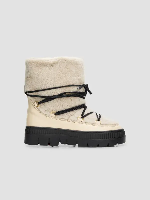 POLLINI Sherpa Ankle Boots