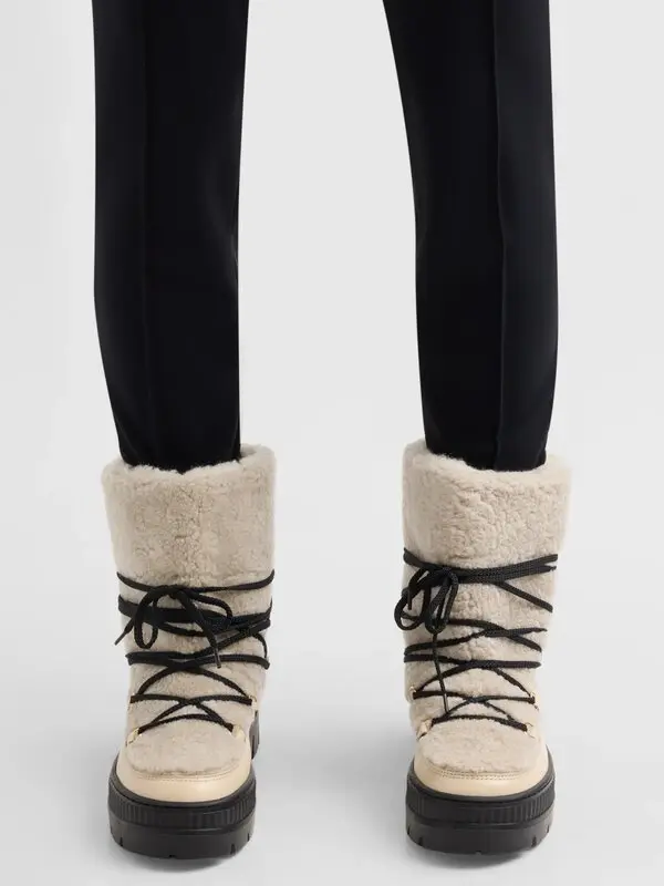 POLLINI Sherpa Ankle Boots