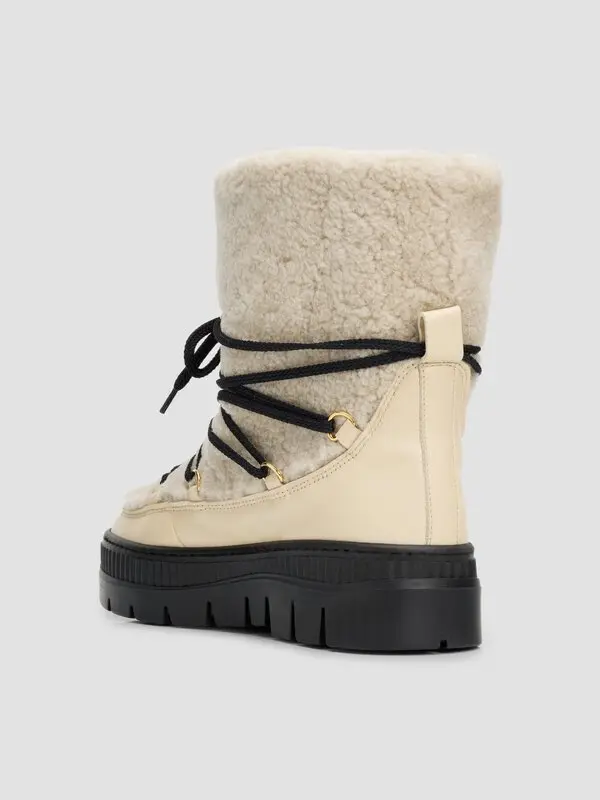 POLLINI Sherpa Ankle Boots
