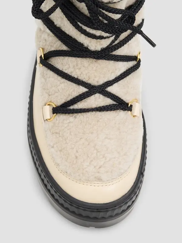 POLLINI Sherpa Ankle Boots