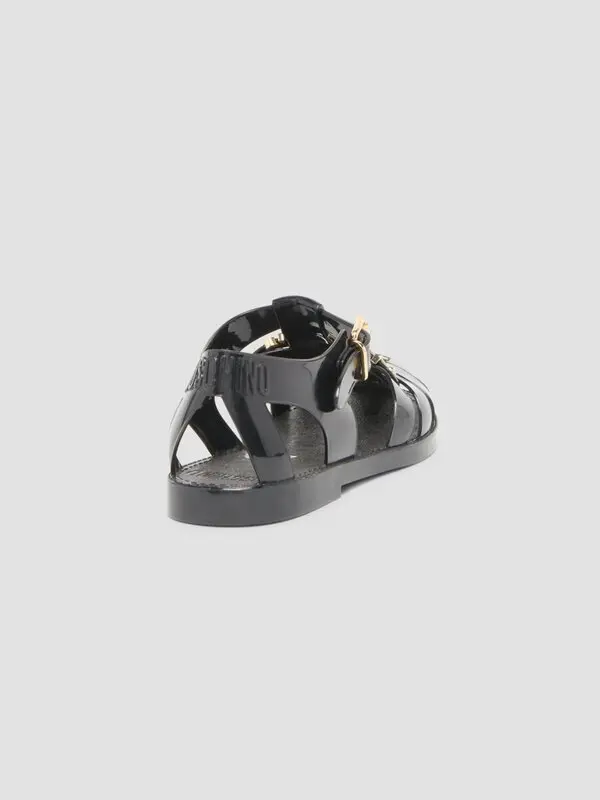Moschino Logo Jelly Fisherman Sandals