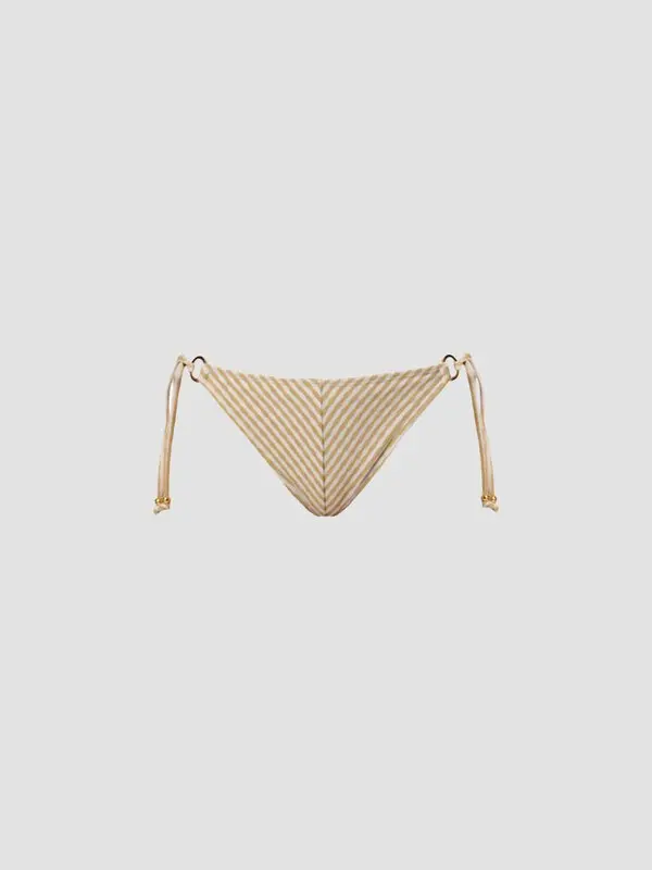 Shoshanna Mitered Striped Triangle Bikini Bottom