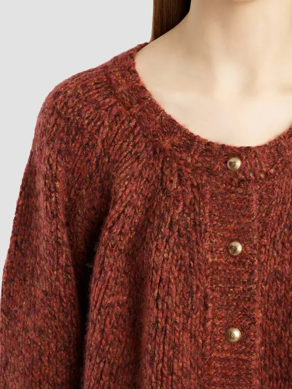 Khaite Niels Cashmere-silk Crewneck Cardigan
