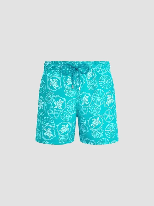 Vilebrequin Oursins Bicolores Printed Swim Shorts - Vertdisco
