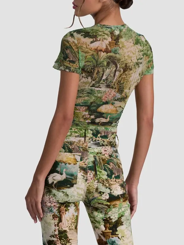 Alice + Olivia Tess -print T-shirt