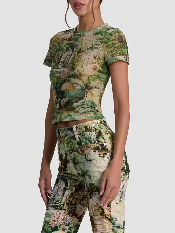 Alice + Olivia Tess -print T-shirt