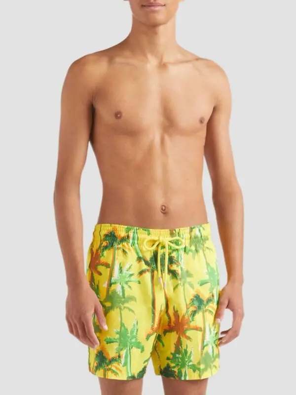 Vilebrequin Palms Offset Swim Trunks