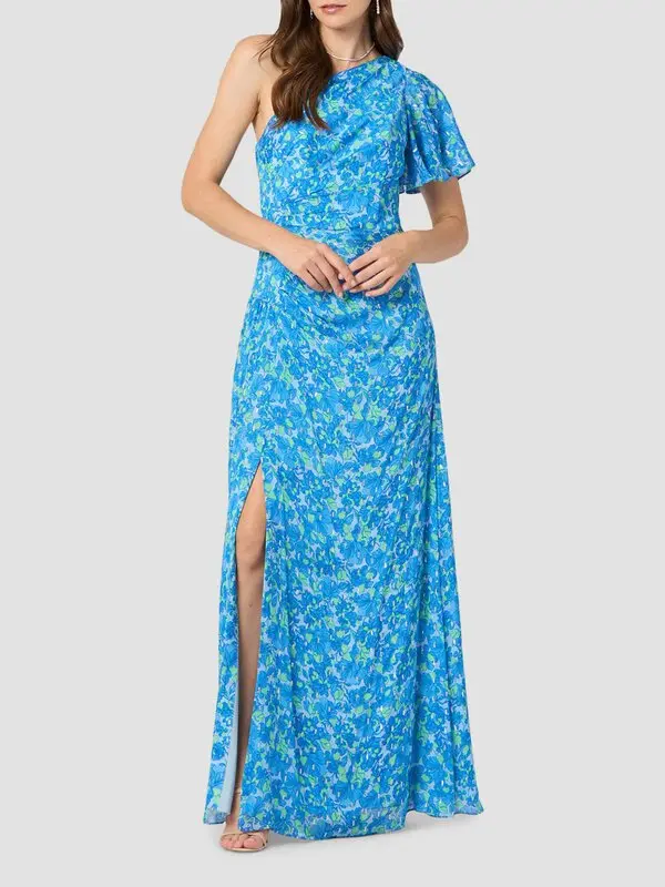 Shoshanna Latissa One-shoulder Maxi Dress