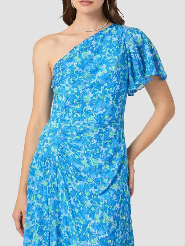Shoshanna Latissa One-shoulder Maxi Dress