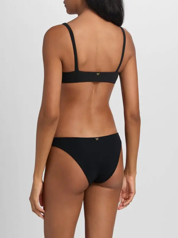 Kiki De Montparnasse Echauffe Scoopneck Bikini Top - Black