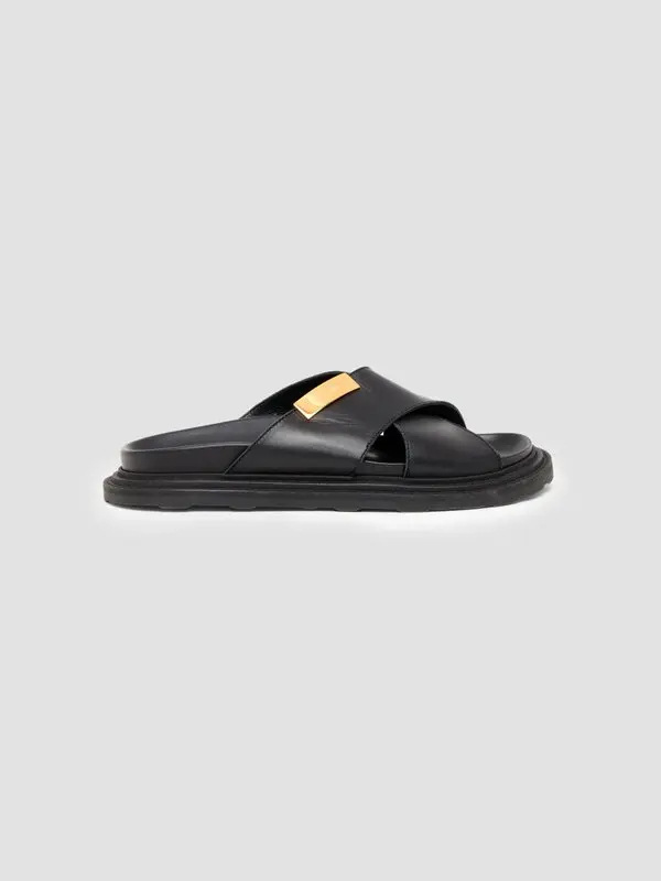 Moschino Faux-leather Mule Sandals