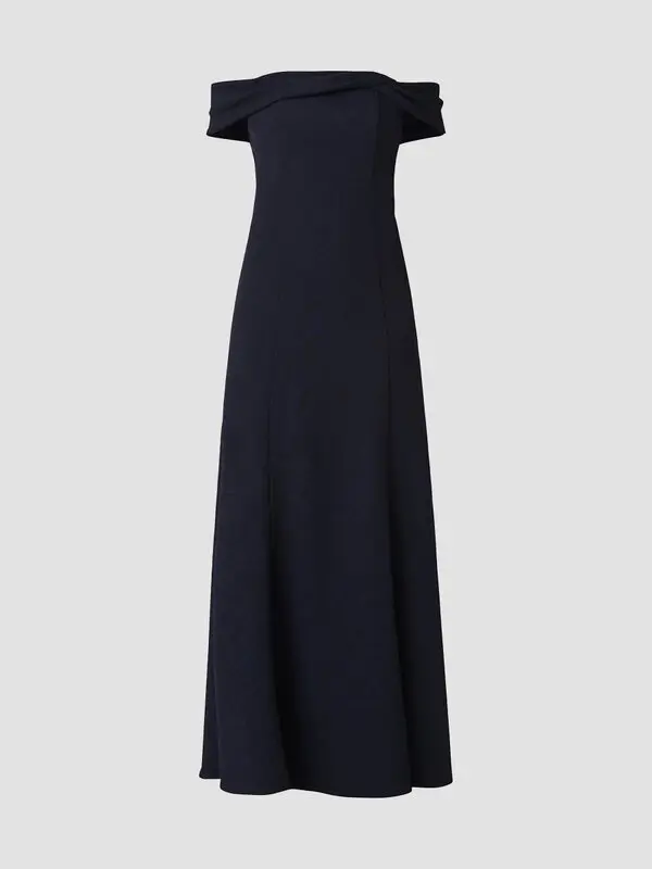 Shoshanna Flores Off-the-shoulder Gown