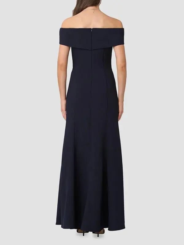 Shoshanna Flores Off-the-shoulder Gown