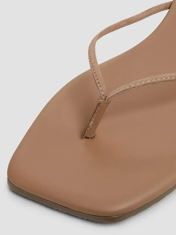 Tkees Lilu Leather Square Toe Sandals