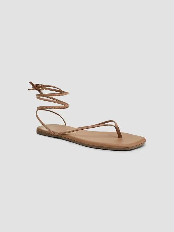 Tkees Lilu Leather Square Toe Sandals