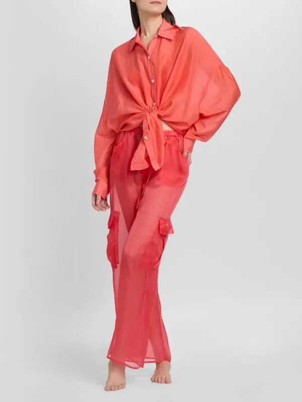 Kiki De Montparnasse Joue Avec Moi Print Cotton-blend Oversized Shirt