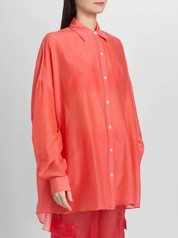 Kiki De Montparnasse Joue Avec Moi Print Cotton-blend Oversized Shirt