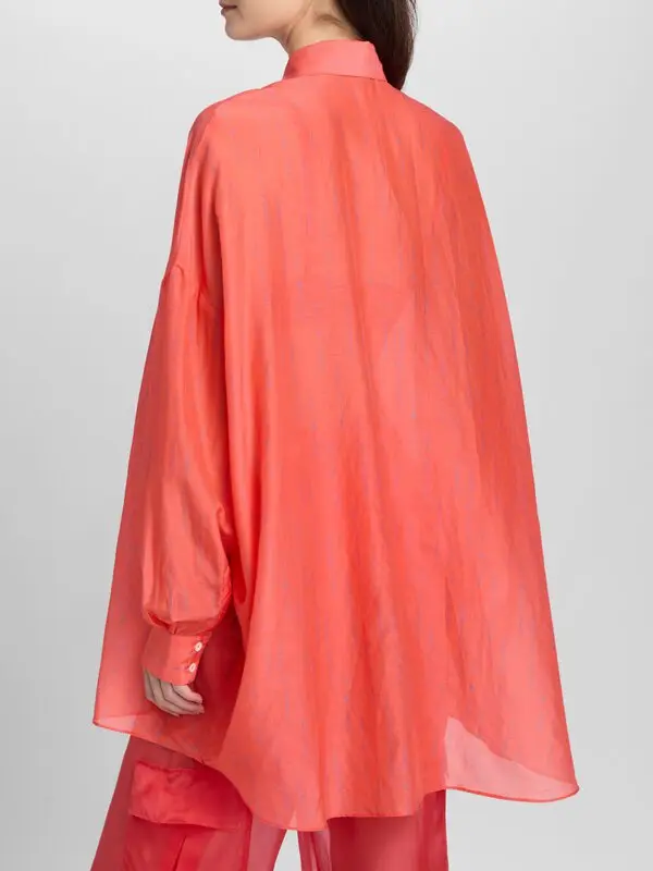 Kiki De Montparnasse Joue Avec Moi Print Cotton-blend Oversized Shirt